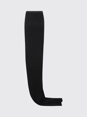 Rick Owens High-waisted Cotton Long Pencil Skirt With Train
