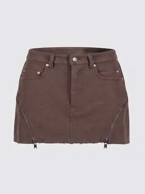 Rick Owens Wool Five-pocket Pencil Miniskirt