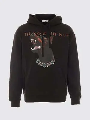 IH NOM UH NIT Graphic Print Cotton Hoodie With Kangaroo Pocket