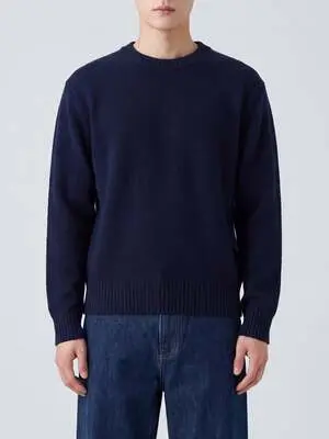 LISA YANG 100% Cashmere Crewneck Jumper With Dropped Shoulders - Blue