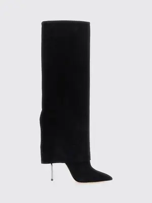 Casadei Flat Ankle Boot - Black