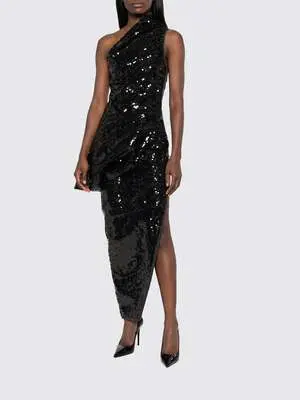 Rick Owens Long Asymmetrical One-shoulder Sequin Evening Gown