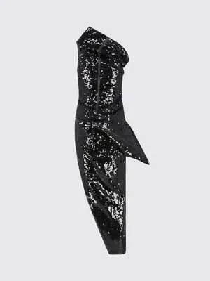 Rick Owens Long Asymmetrical One-shoulder Sequin Evening Gown