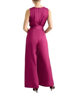 PHASE EIGHT Janine Satin Wide Leg Jumpsuit
