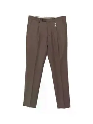 MANUEL RITZ Pleated Trousers - Brown