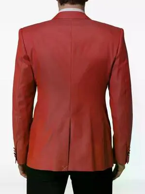 Dolce & Gabbana Single-breasted Wool Blazer - Red