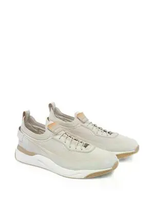 Santoni Panelled Round-toe Sneakers