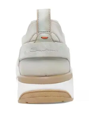 Santoni Panelled Round-toe Sneakers