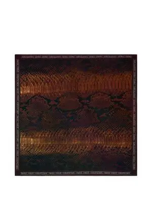 JEAN PAUL GAULTIER Python-print Scarf - Brown