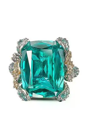 ANABELA CHAN Ocean Paraiba-tourmaline And Blue-spinel Ring