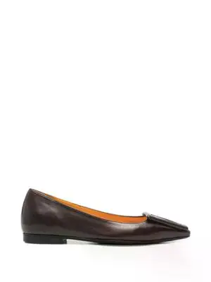 MARA BINI Buckle-detail Ballet Flats - Brown