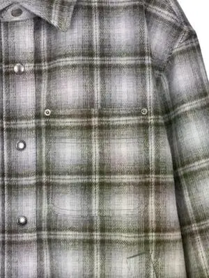 DUNST Check-pattern Quilted Jacket