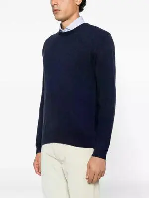 VELA SHOP Crew-neck Ribbed-trim Sweater
