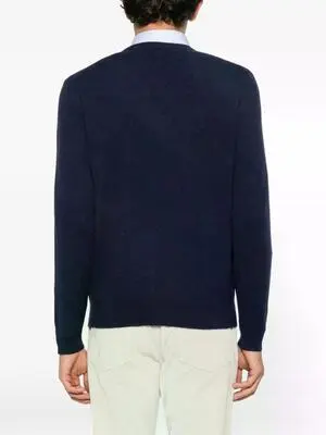 VELA SHOP Crew-neck Ribbed-trim Sweater