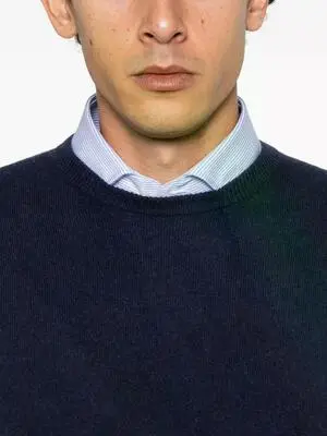 VELA SHOP Crew-neck Ribbed-trim Sweater