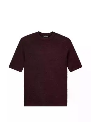 Emporio Armani Virgin-wool Sweater With Textured Knit