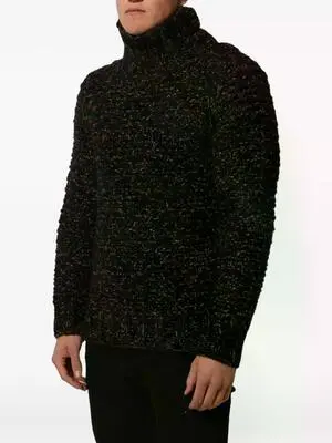Dolce & Gabbana Chunky-knit Wool Sweater - Black
