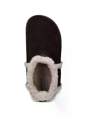 Inuikii Cozy Shearling-trim Suede Ankle Boots