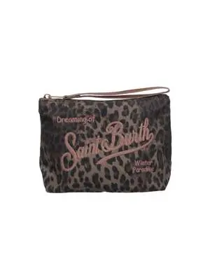 MC2 SAINT BARTH Leopard Print Clutch Pouch - Multicolor