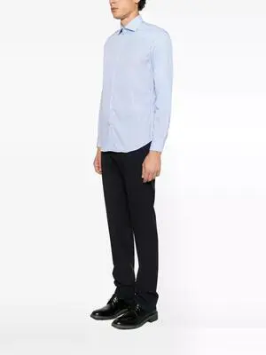 VELA SHOP Vincent Gingham-check Long-sleeve Shirt