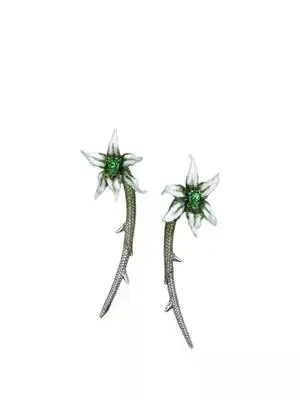 SHAUN LEANE Orchid Diamond Earrings