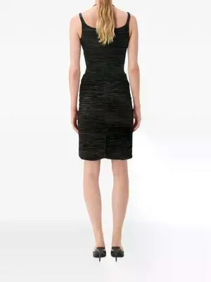 Versace Silk Satin Draped Mini Dress