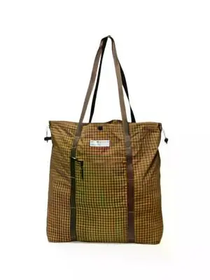 Gramicci Utility Check Tote Bag - Brown