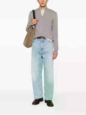 GRAN SASSO Zip-up Knitted Cardigan - Grey
