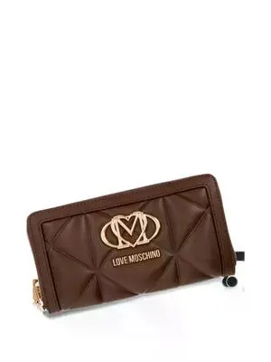 Moschino Quilted Logo-plaque Wallet