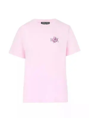 Iceberg Logo-embroidered Cotton T-shirt - Pink