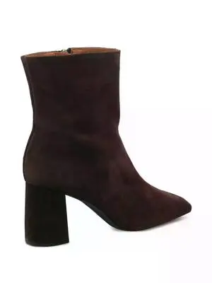 ANGEL ALARCON Square-toe Suede Ankle Boots