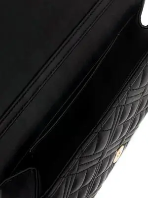 Moschino Quilted Logo-plaque Shoulder Bag