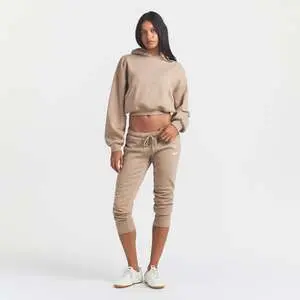 SKIMS Logo Legging | Light Neutral | | Cotton Fleece - Latte
