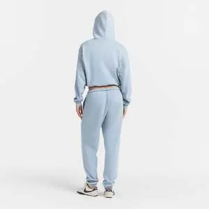 SKIMS Logo Hoodie | Blue | | Cotton Fleece