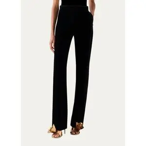 Akris Carl Velvet Jersey Straight-leg Pants
