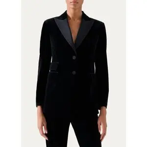 Akris Percival Velvet Jersey Jacket