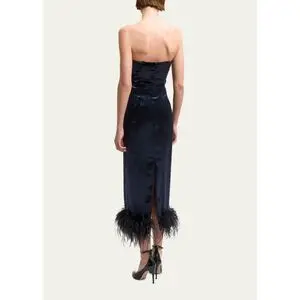 16Arlington Minelli Strapless Satin Midi Dress