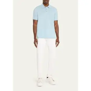 Kiton Cotton Rib Polo Shirt