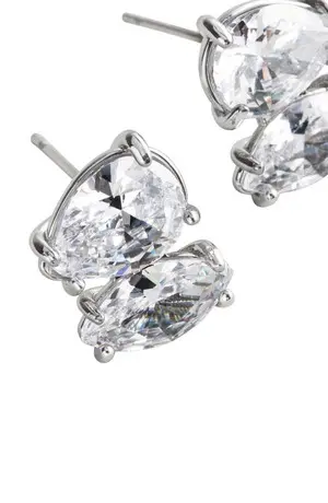Baublebar Antonella Two-stone Crystal Stud Earrings