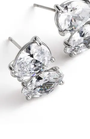 Baublebar Antonella Two-stone Crystal Stud Earrings