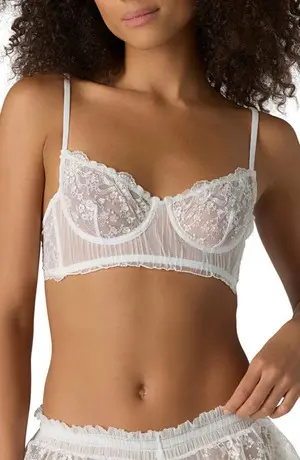 Free People Intimately Fp Love Like You Balconette Bra - Clean Ivory Combo