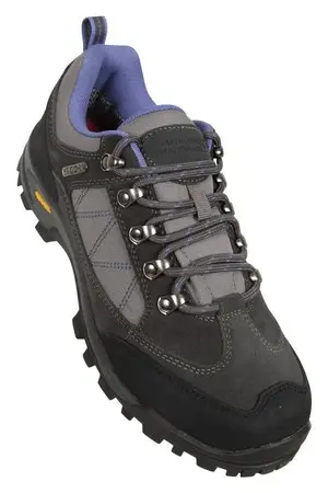 Mountain Warehouse Extreme Storm Suede Waterproof Walking Shoes - Gray