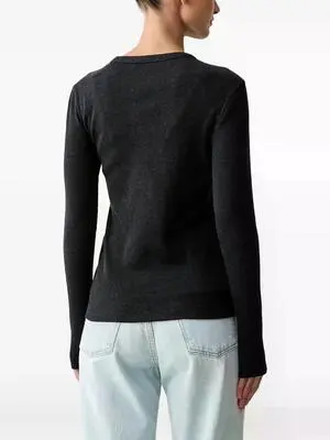 Lacoste Logo-patch Ribbed-knit Long-sleeve T-shirt