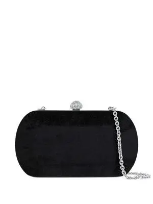 Tyler Ellis Nohara Crushed Velvet Cross Body Bag - Black