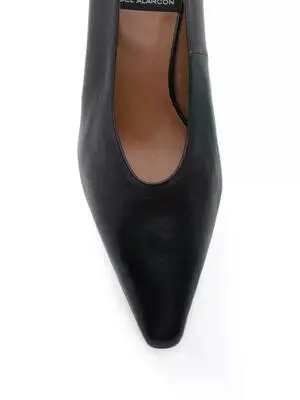 ANGEL ALARCON Pointed-toe Leather Pumps