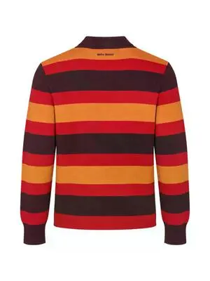WALES BONNER X Adidas Striped Polo-collar Sweater