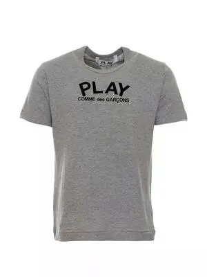 Play Comme Des Garcon Heart-print T-shirt - Grey