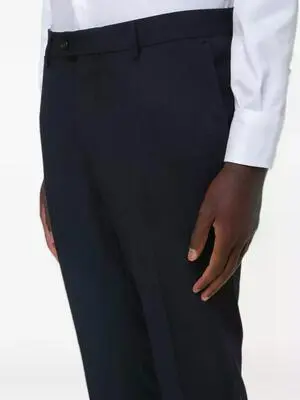 FAY Pressed-crease Virgin Wool Trousers