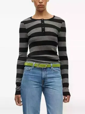 Samsøe Samsøe Striped Long-sleeve Top