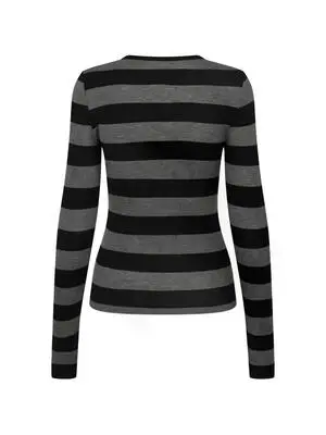 Samsøe Samsøe Striped Long-sleeve Top